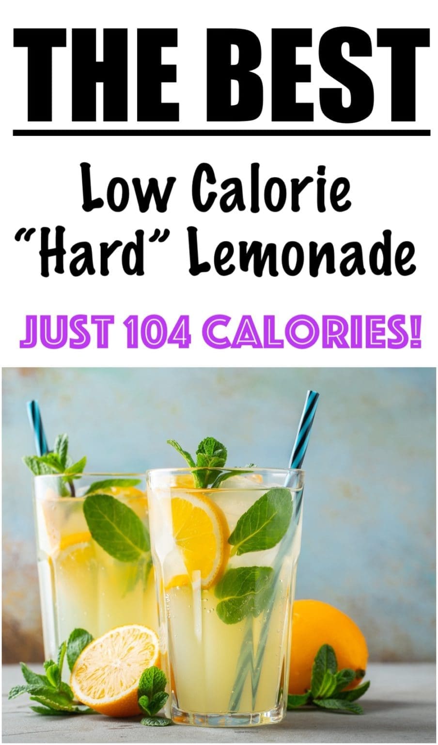 Low Calorie Hard Lemonade Cocktail - Lose Weight By Eating