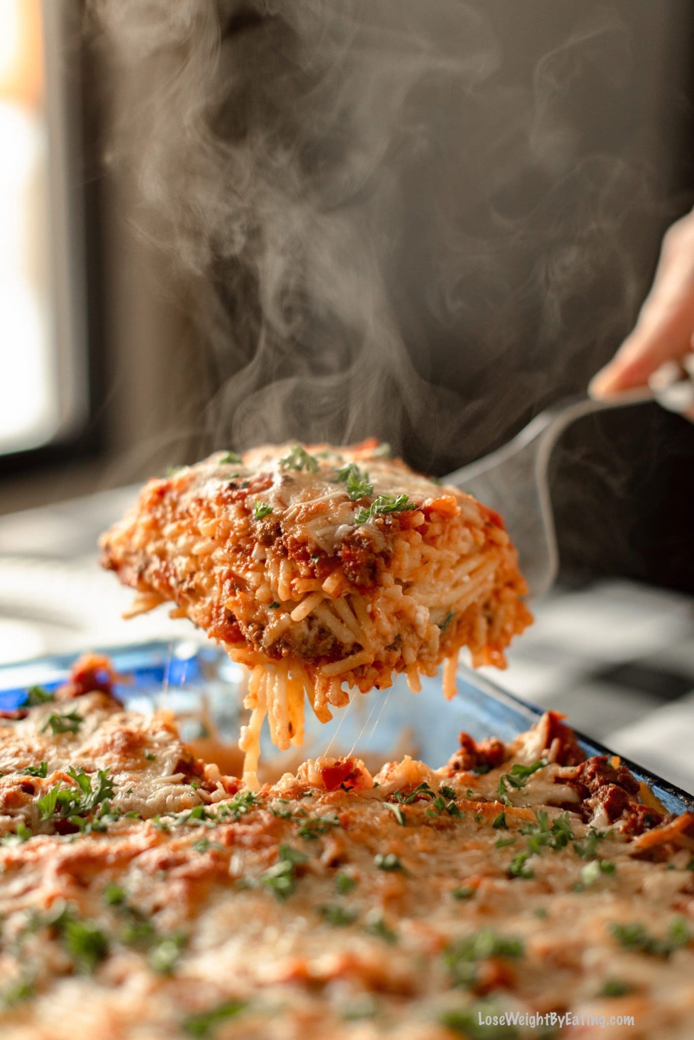 Low Calorie High Protein Baked Spaghetti - Lose Weight By Eating