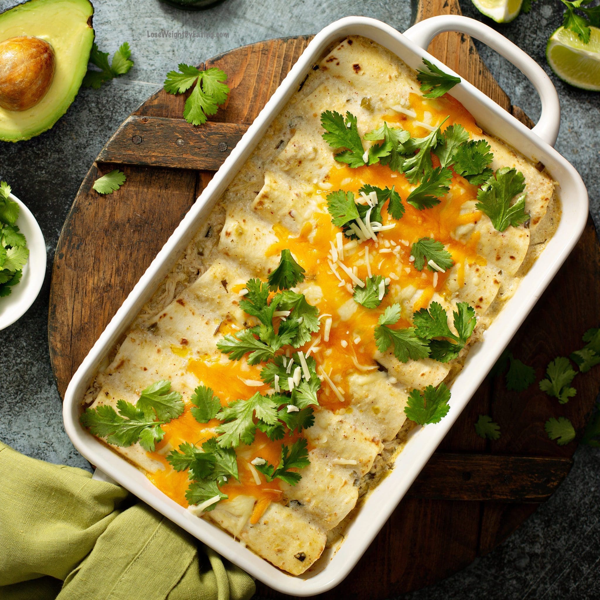 Low Calorie Turkey Enchiladas - Lose Weight By Eating