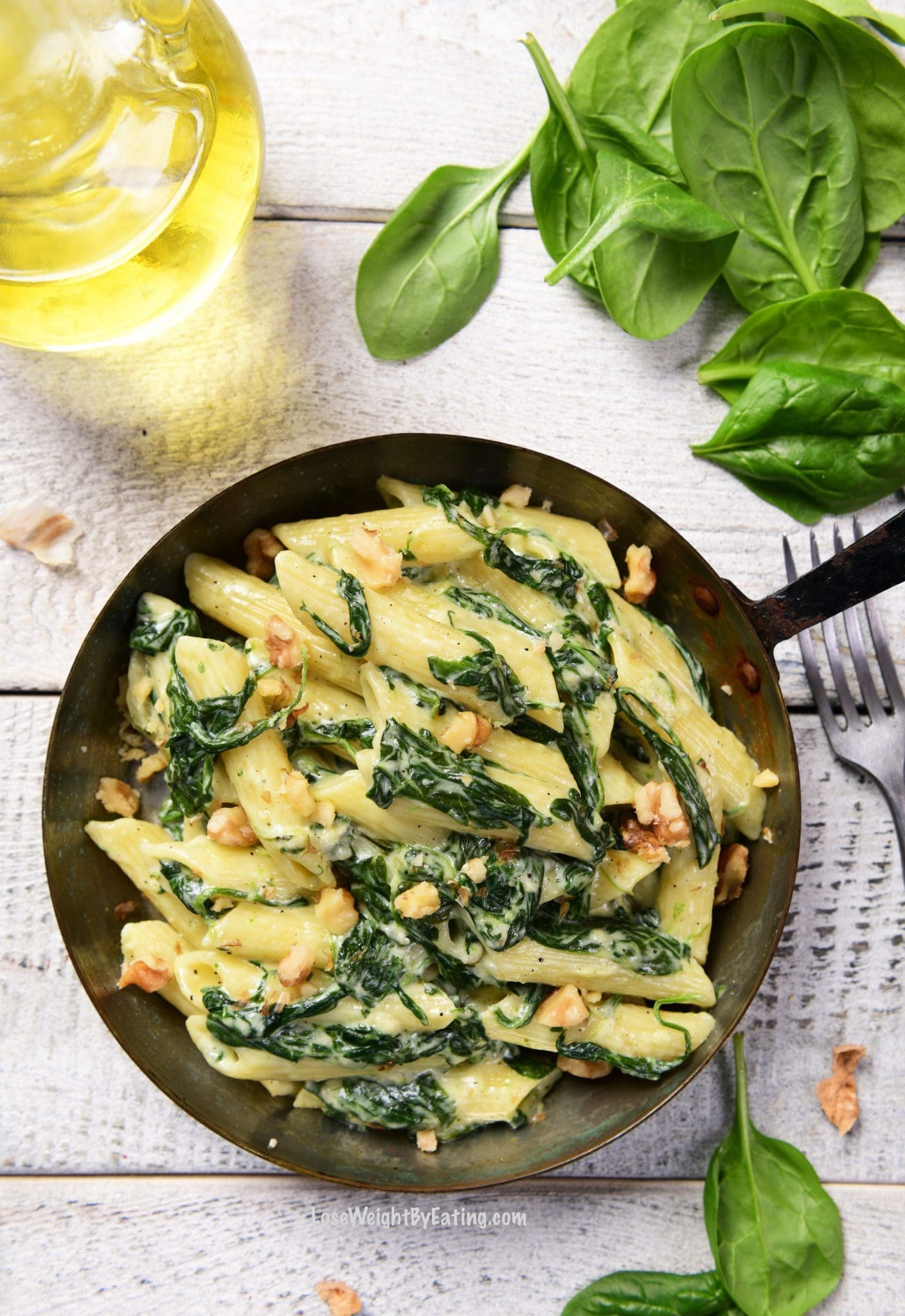 Low Calorie Spinach Pasta for Weight Loss - Lose Weight By Eating