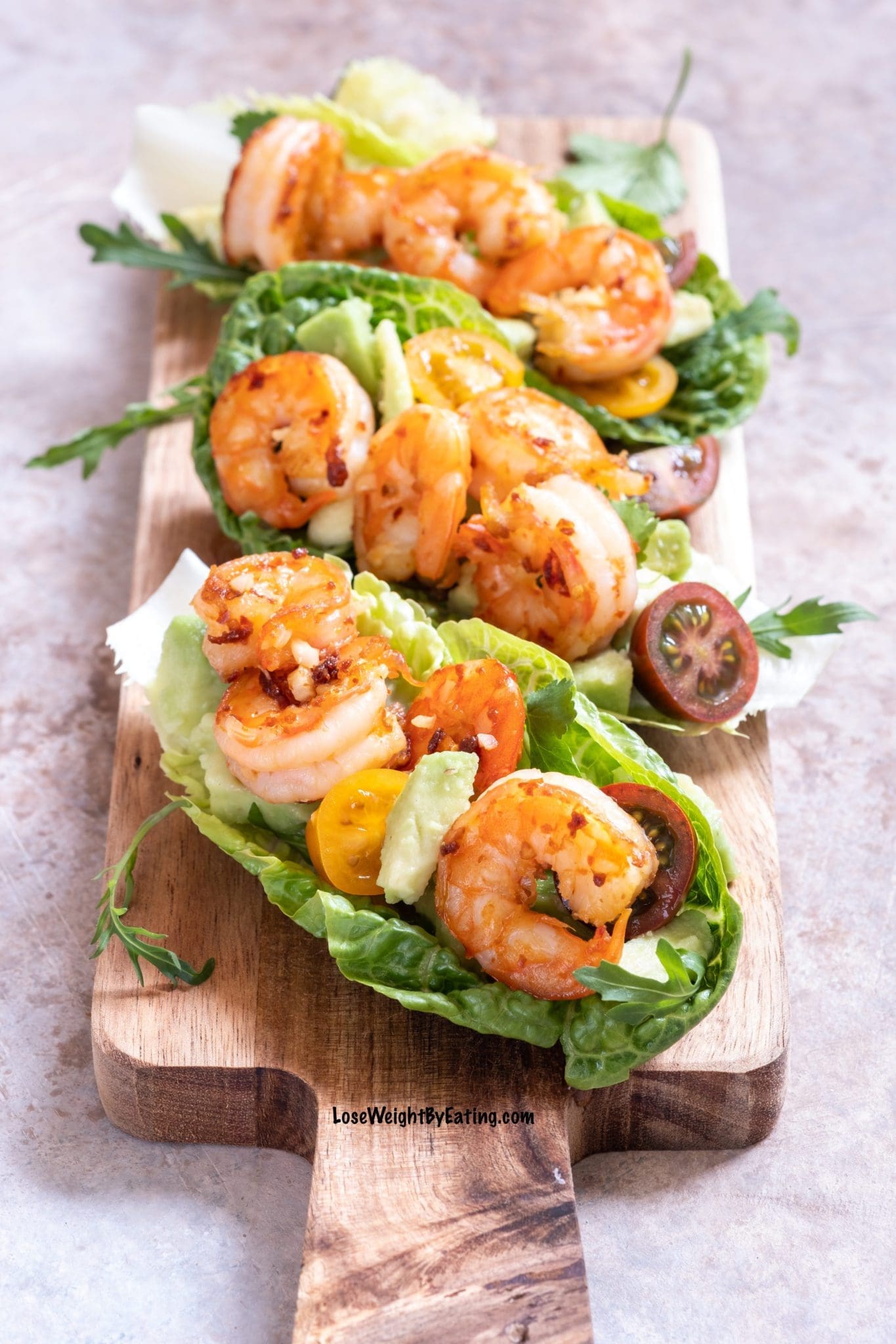 Low Calorie Lettuce Shrimp Wraps - Lose Weight By Eating