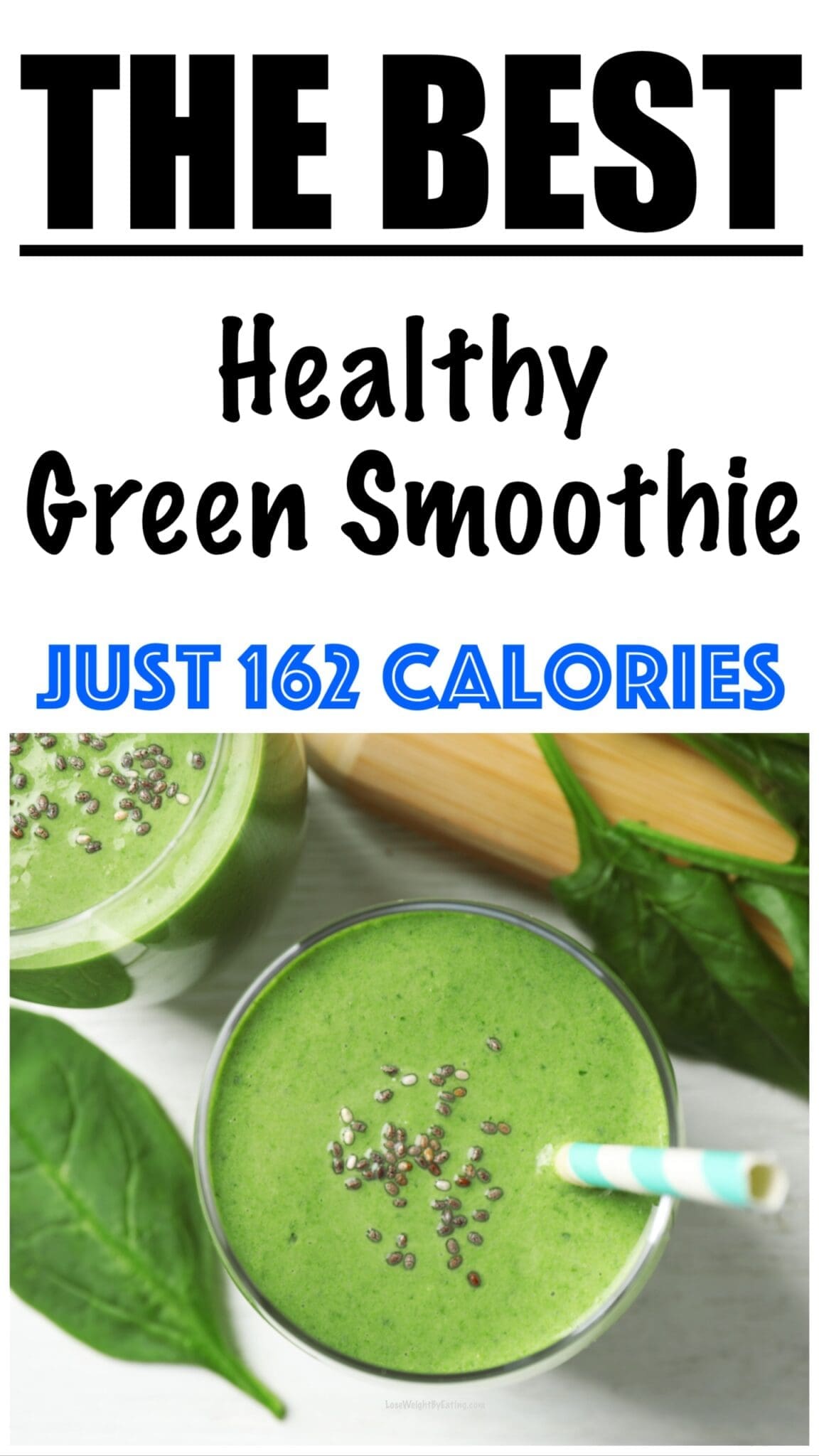 Low Calorie Power Greens Smoothie - Lose Weight By Eating