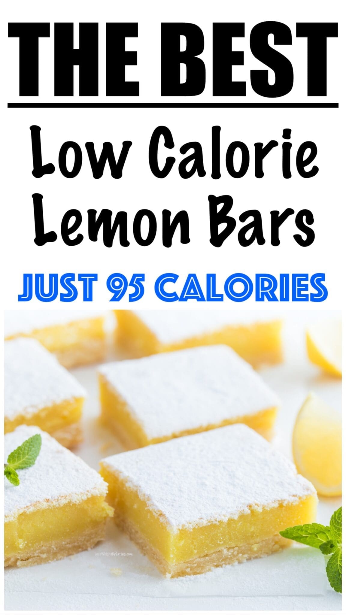 Low Calorie Lemon Bars - Lose Weight By Eating