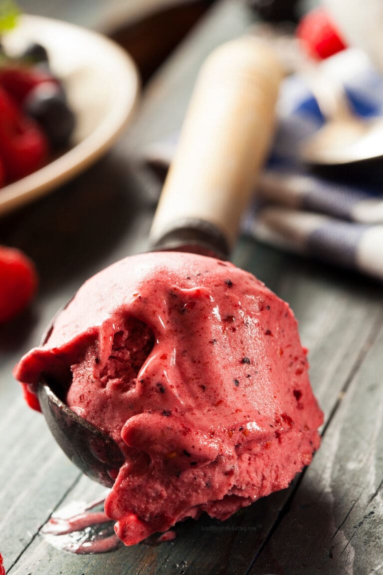 Low Calorie Berry Ice Cream - Lose Weight By Eating