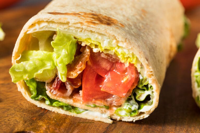 Low Calorie BLT Wrap - Lose Weight By Eating
