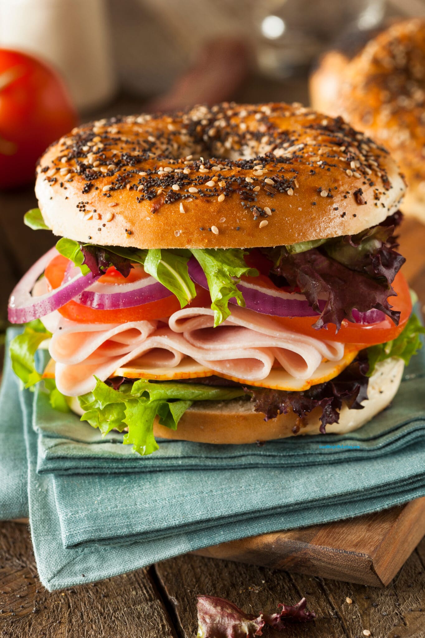 Low Calorie Bagel Sandwich - Lose Weight By Eating