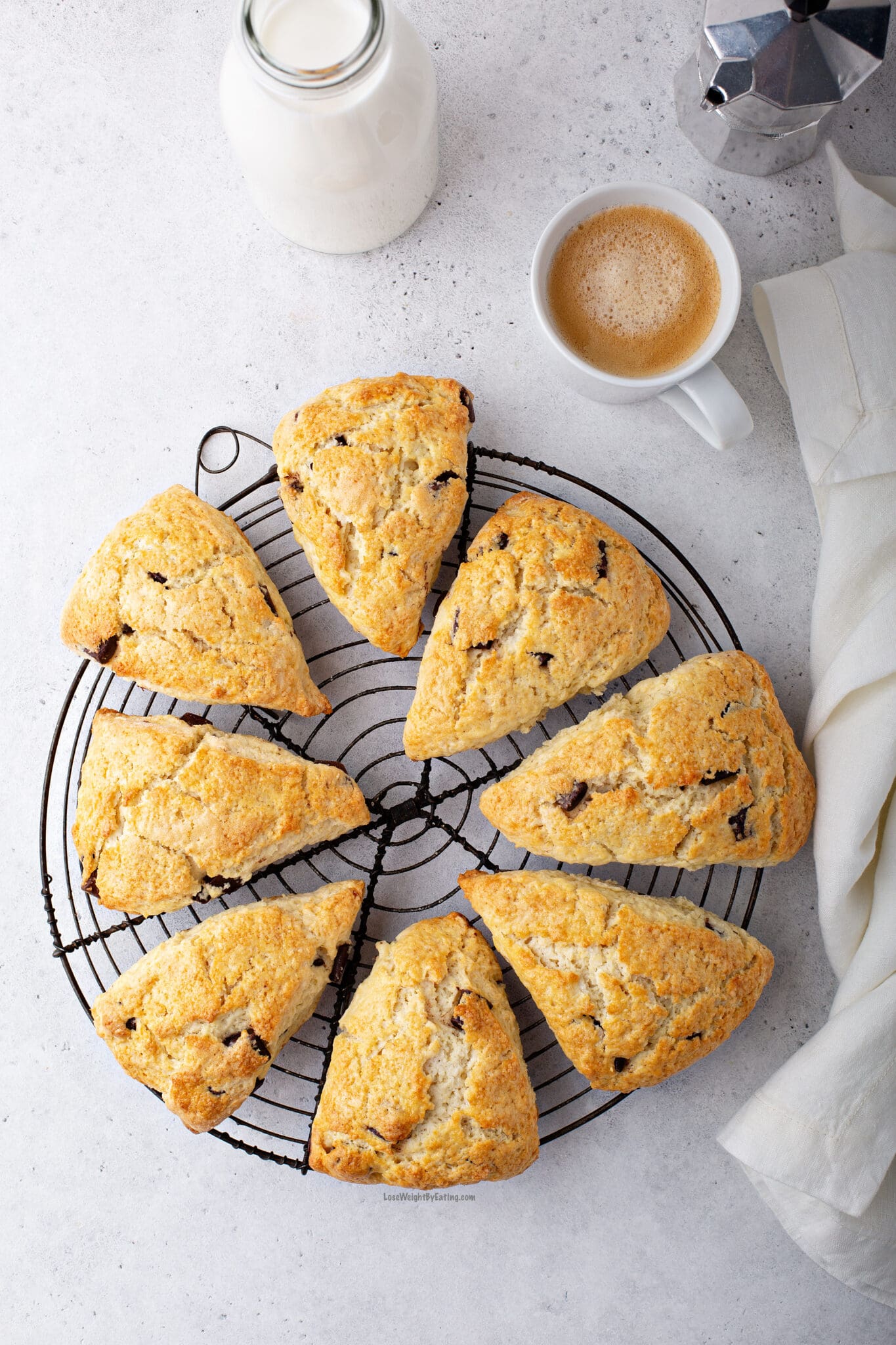 Low Calorie Chocolate Chip Scones - Lose Weight By Eating