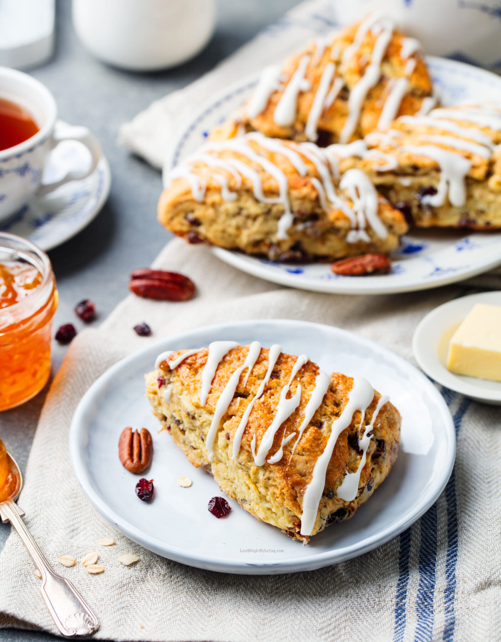 Low Calorie Cranberry Orange Scones - Lose Weight By Eating