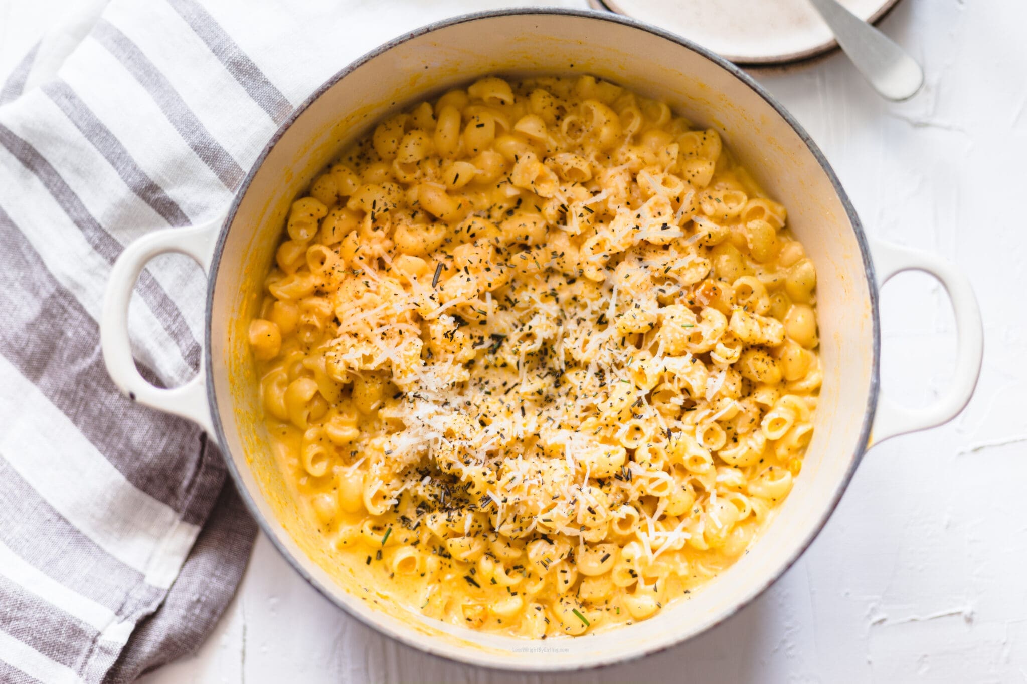 Low Calorie Pumpkin Mac and Cheese - Lose Weight By Eating